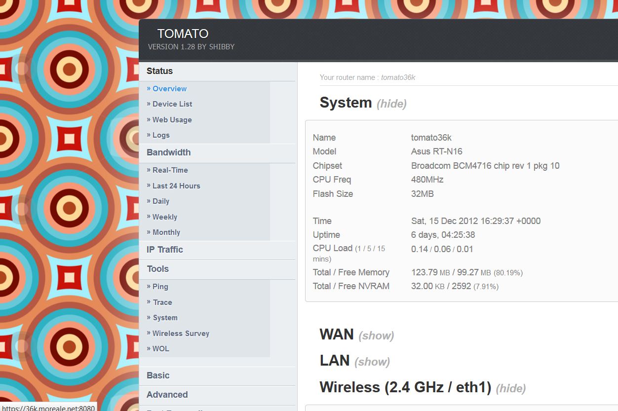 Tomato Theme Base | online theme resource for tomato firmware